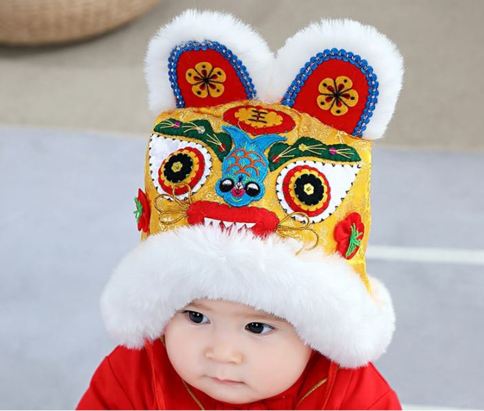 Chinese Handmade Tiger Head Hat 0-3 Years Old Baby Hat - Etsy