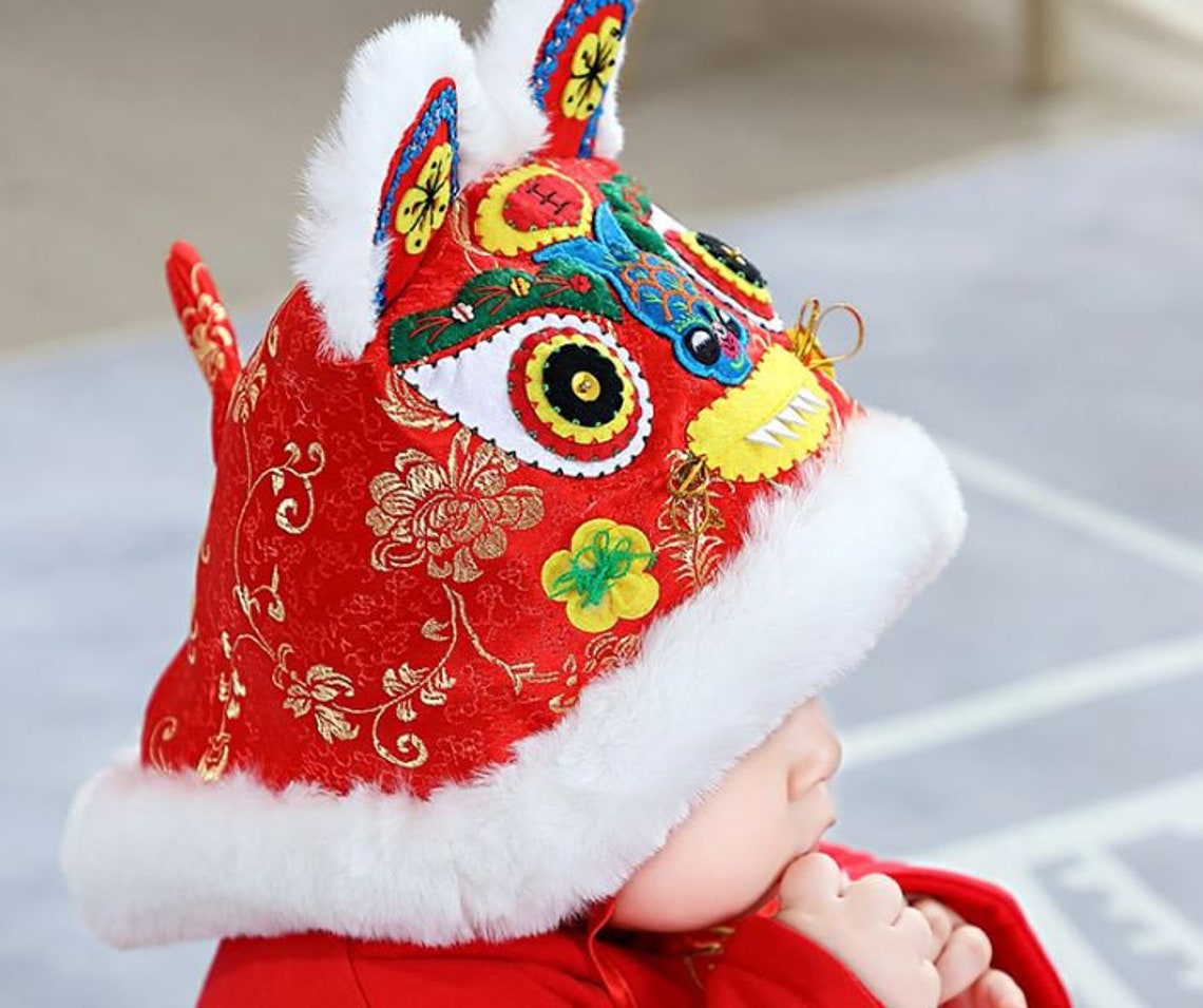 Chinese Handmade Tiger Head Hat 0-3 Years Old Baby Hat - Etsy