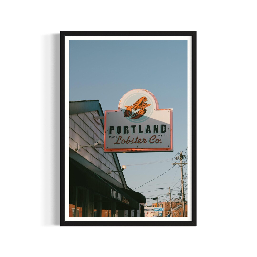 Photography Print - Portland Sign - Portland Maine | Large Prints for ...