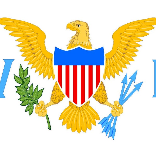 Virgin Island Flag Stickers - Etsy