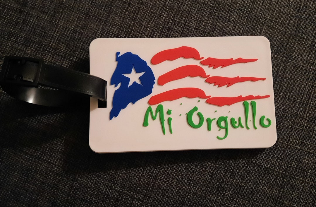 Puerto Rico Flag ID Tag, Luggage, Backpack, Bags - Etsy
