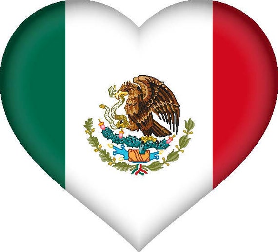 Calcomanía de la Bandera Mexicana Bandera Coche Escritorio - Etsy México