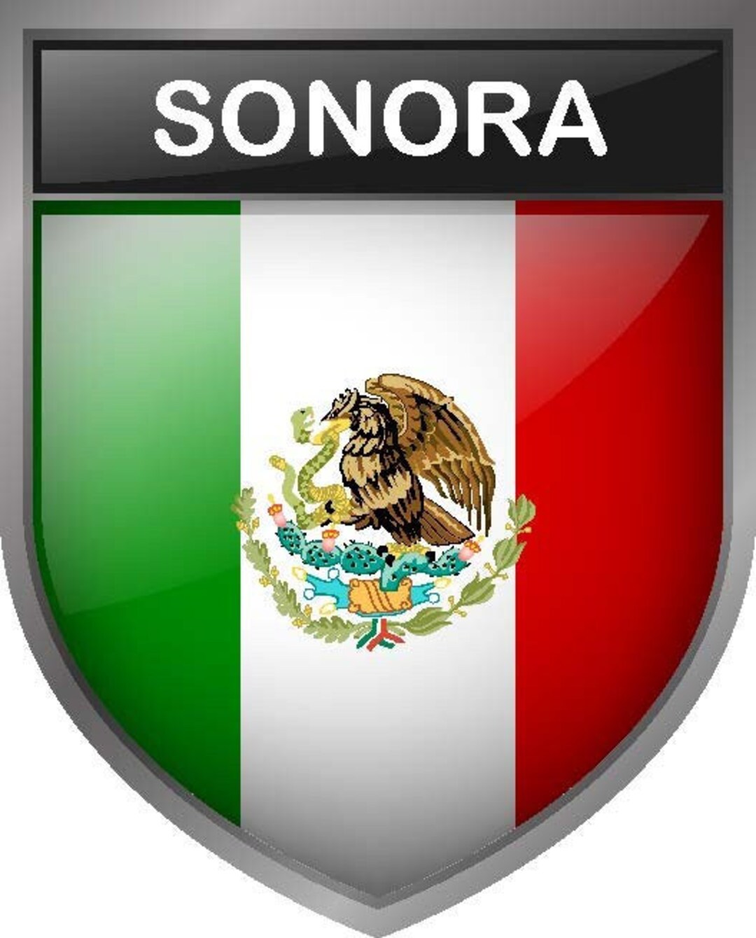 Mexican Flag Sticker Decal, Mexico Sonora State , Bandera De Mexico ...