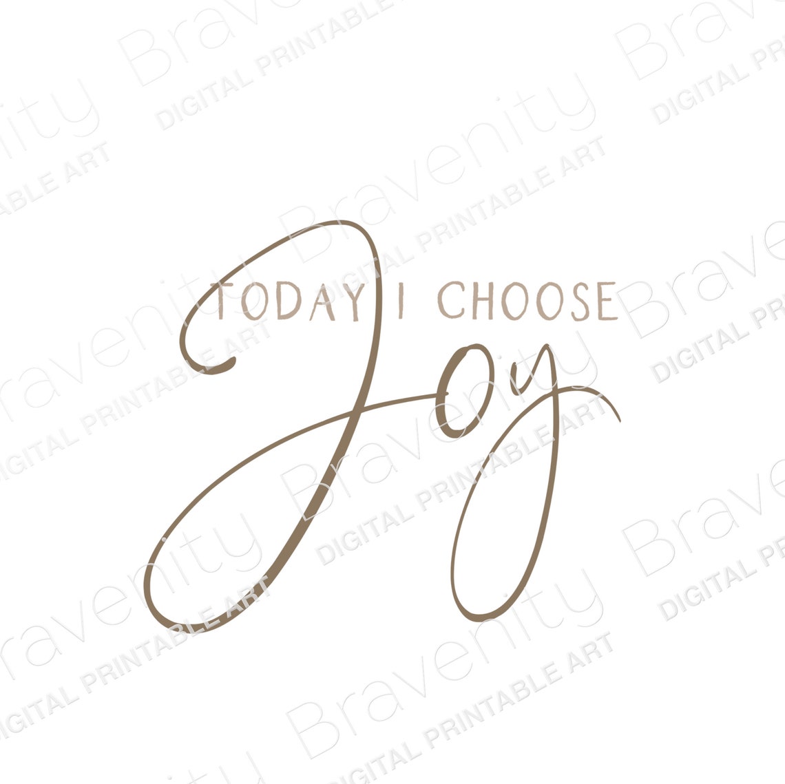 Choose Joy Printable Art, Neutral Colors Choose Joy Sign to Print ...
