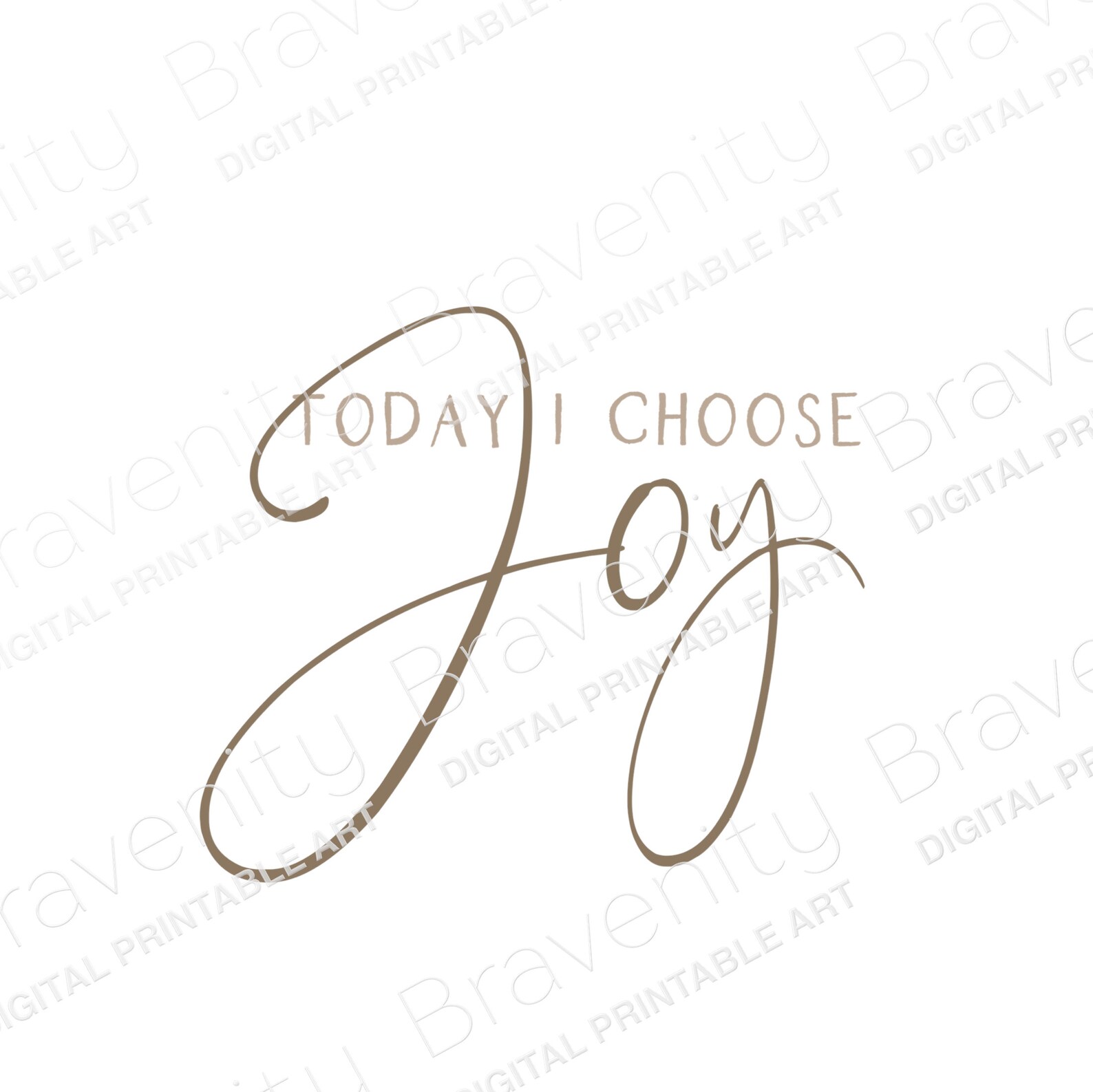 Choose Joy Printable Art, Neutral Colors Choose Joy Sign to Print ...