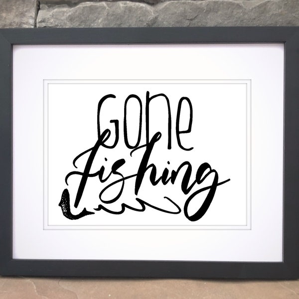 Gone Fishing Sign - Etsy
