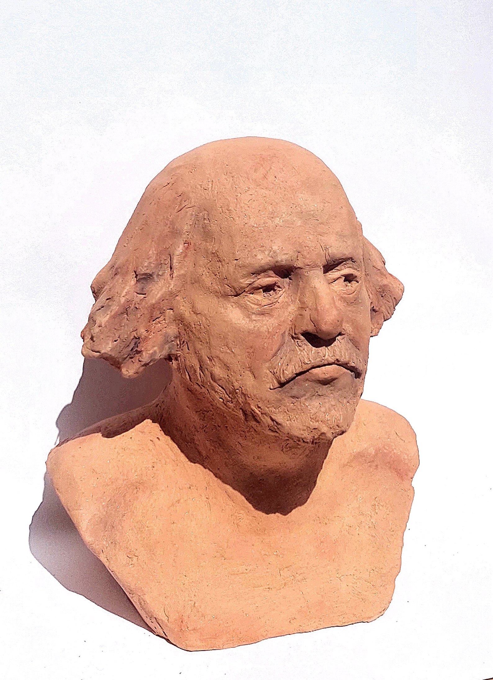 The Thinker. Signed Terracotta Sculpture With an Antique Patina. Unique ...