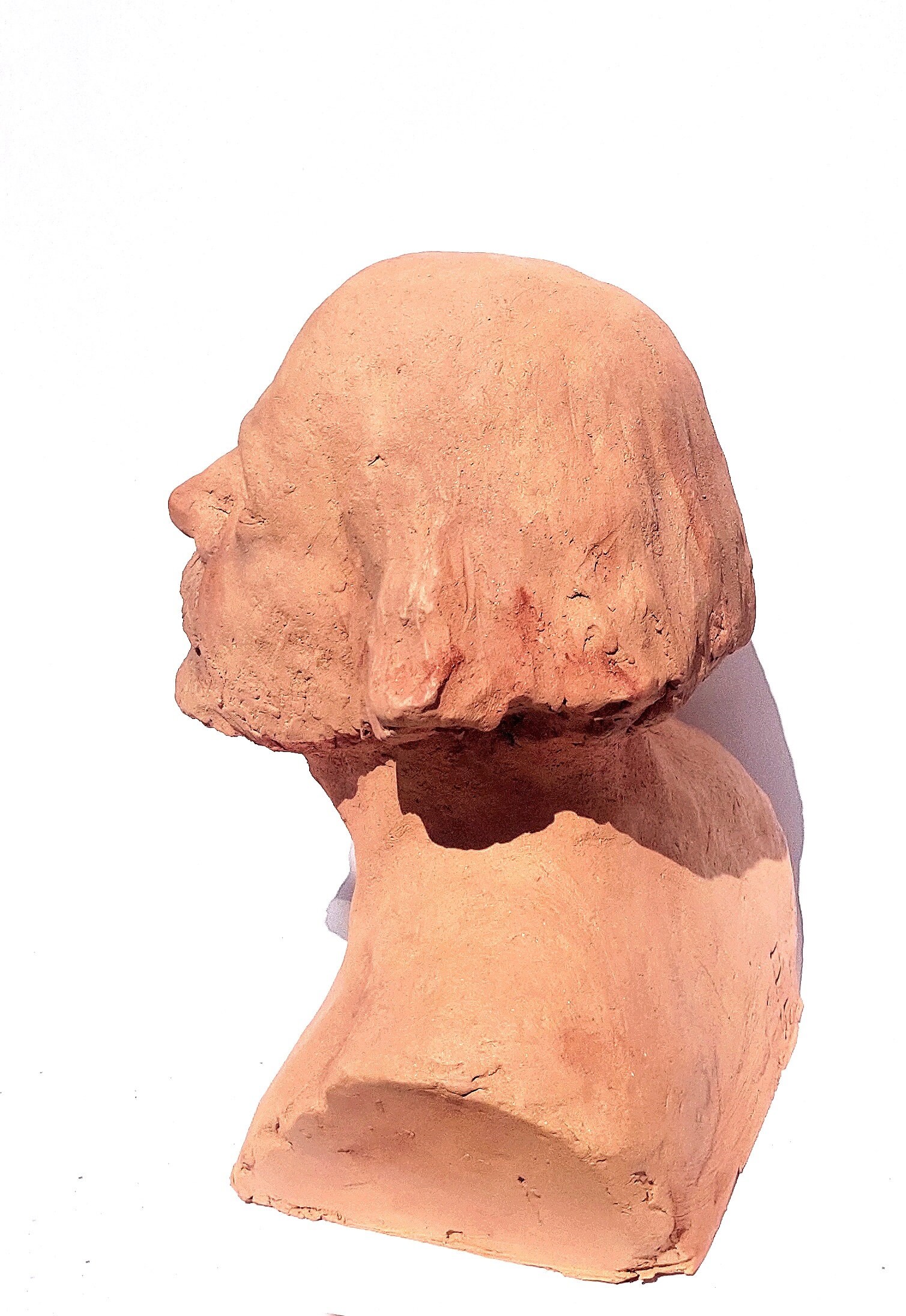 The Thinker. Signed Terracotta Sculpture With an Antique Patina. Unique ...