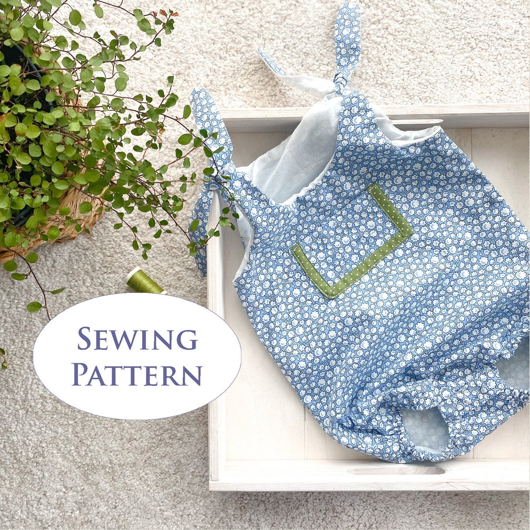 Baby Romper PDF Sewing Pattern Instant Download 5 Sizes 3 to 18 Months ...