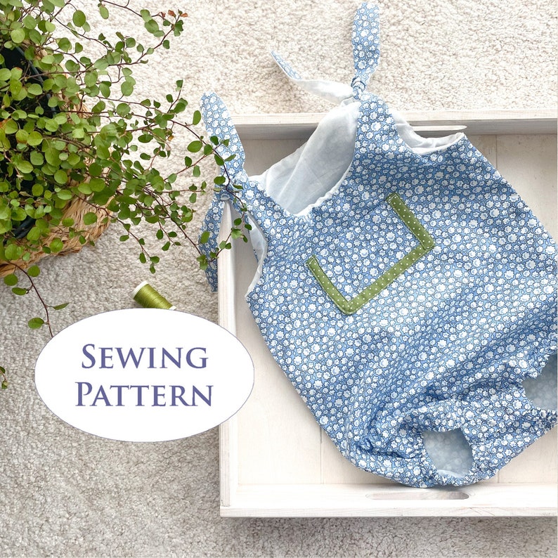 Baby Romper PDF Sewing Pattern - Instant Download - 5 Sizes - 3 to 18 ...