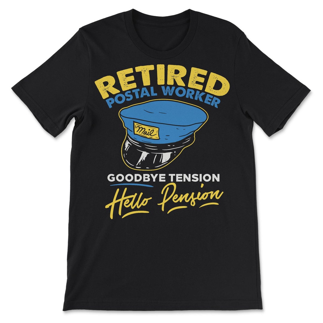 Retired Postman Bye Tension Hello Pension - Etsy.de