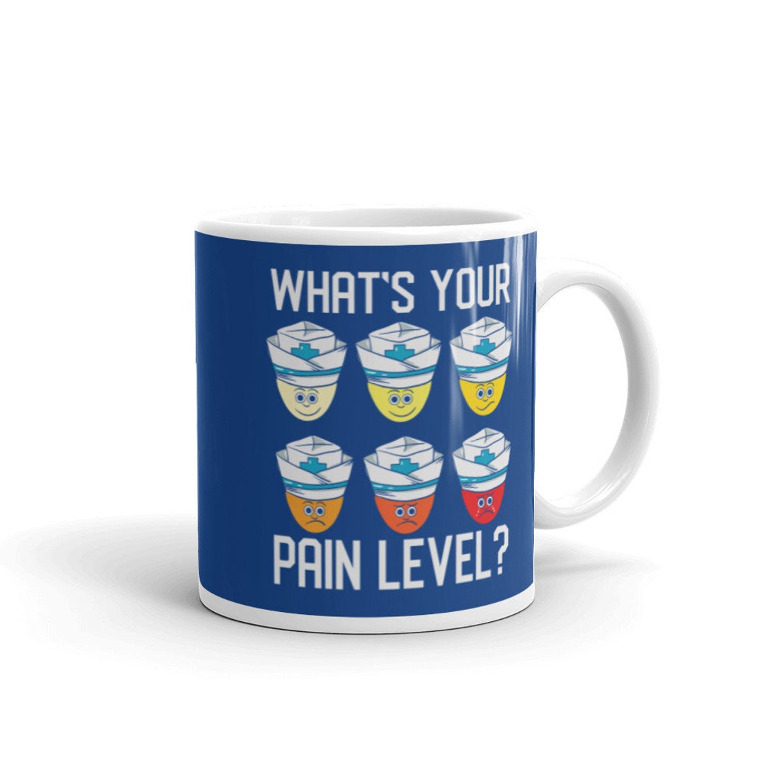 Nurse Scale: What's Your Pain Level Funny Faces Mug - Etsy