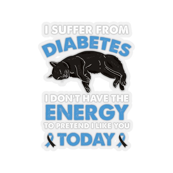 Funny Diabetic Sticker - Etsy