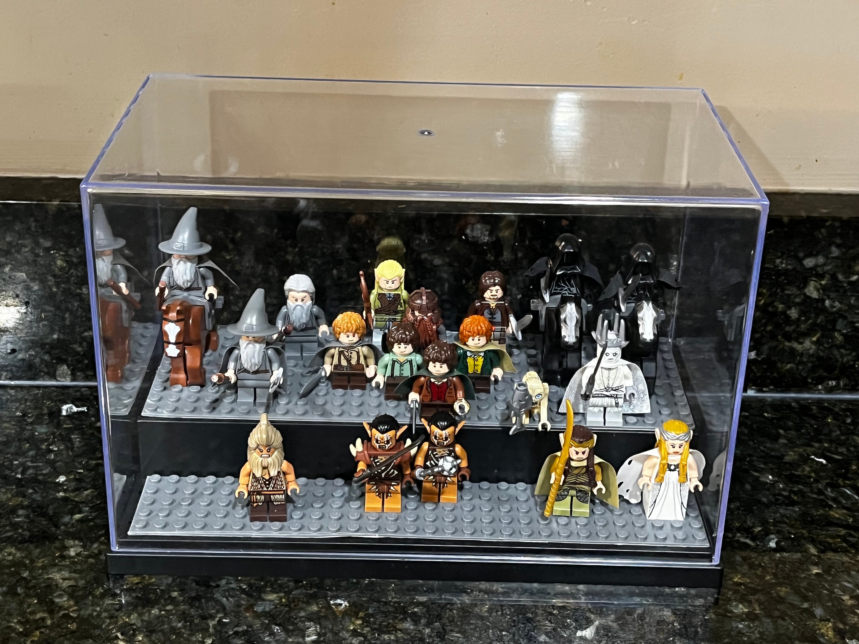 Customizable Minifigure Display Case With Steps: Storage and Display ...