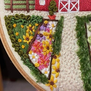 Red Barn Farm Pdf Downloadable Embroidery Pattern - Etsy