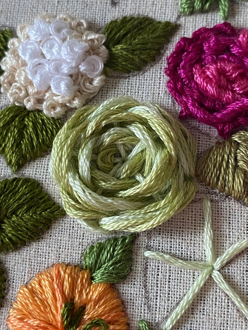 Pdf Downloadable Embroidery Pattern Stitching a Veggie Patch - Etsy