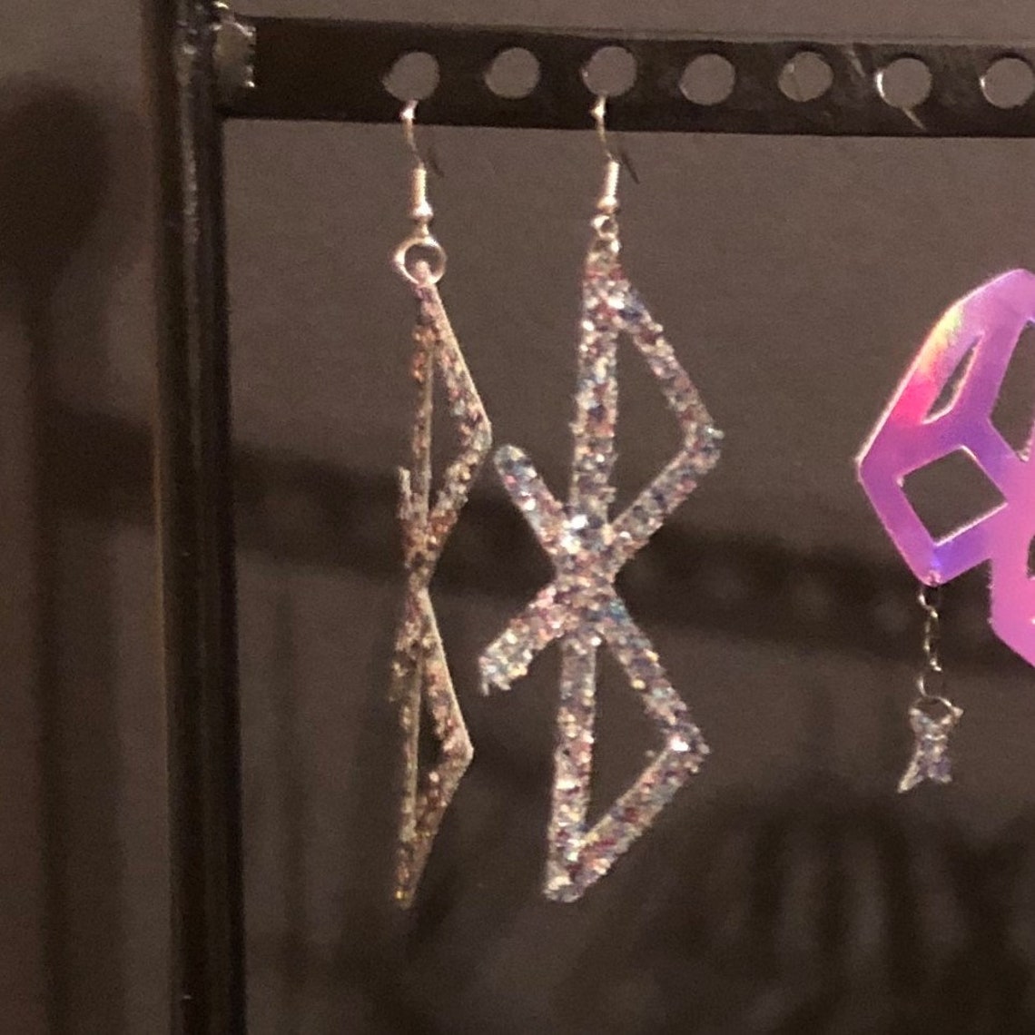 Large Bluetooth Symbol Celtic Rune Drop Dangle Earrings Jewelry ...