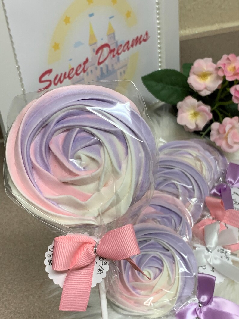 MERINGUE ROSE LOLLIPOPS - Etsy