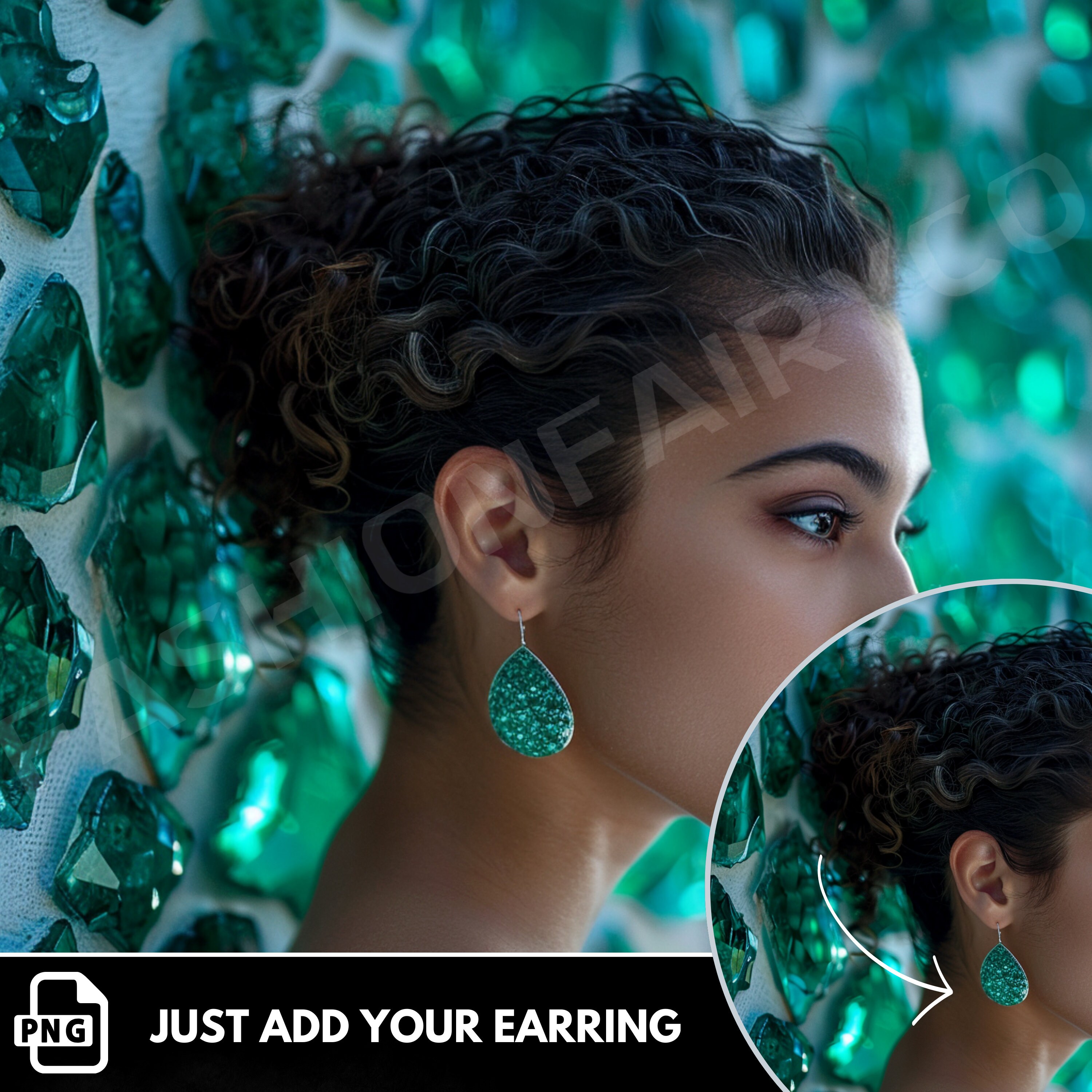 Earring Models Mockups Bundle, Photorealistic Earring Mockup Set ...