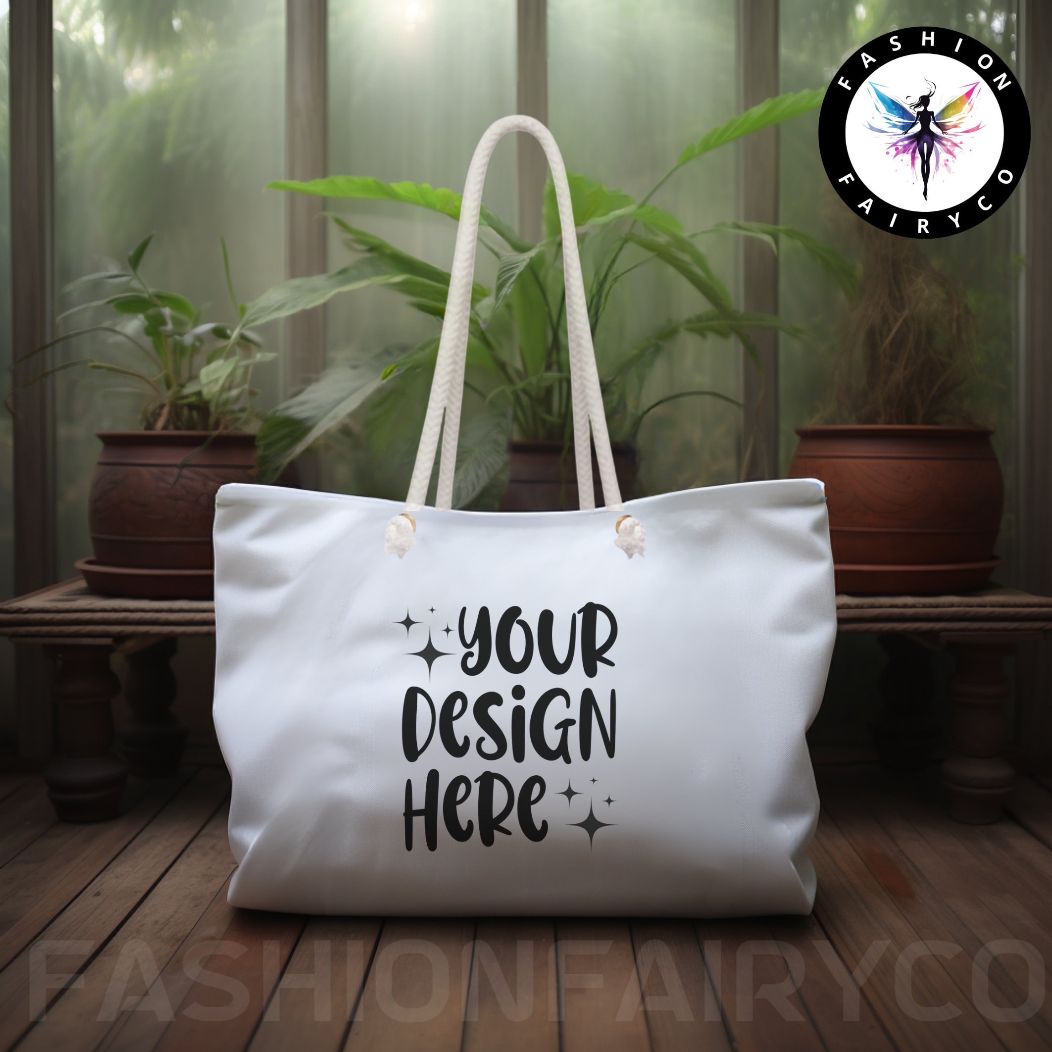 Weekender Bag Mock Up, Zen Weekender Mockup, Weekender Tote Bag ...