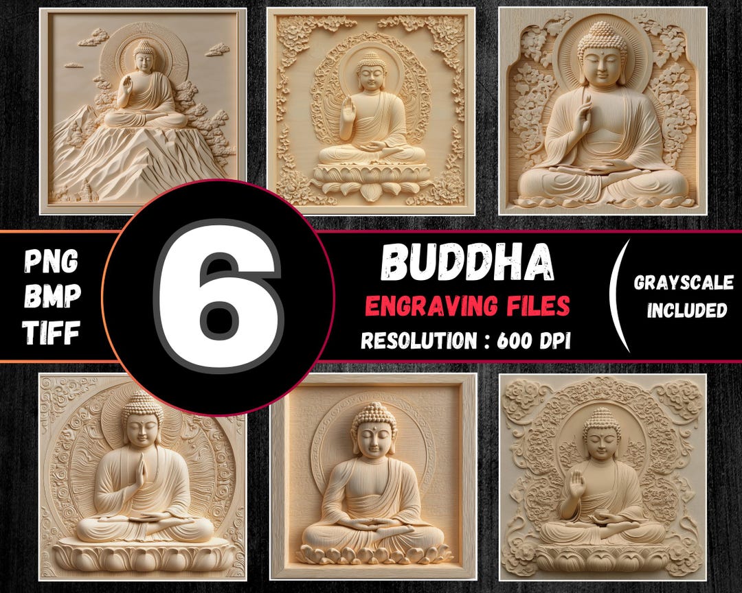 Buddha 3D Illusion Laser Engraving Bundle (digital Files) : Buddhism ...