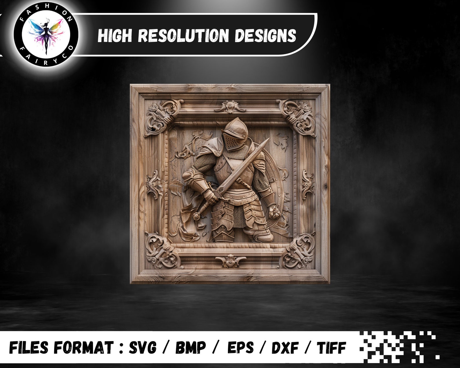 Knight 3D Illusion Laser Engraving Bundle (digital) : Medieval ...