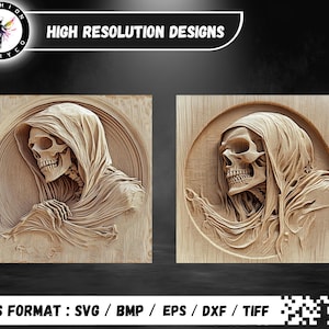 Skeleton 3D Illusion Laser Engraving PNG, Halloween Laserburn File ...