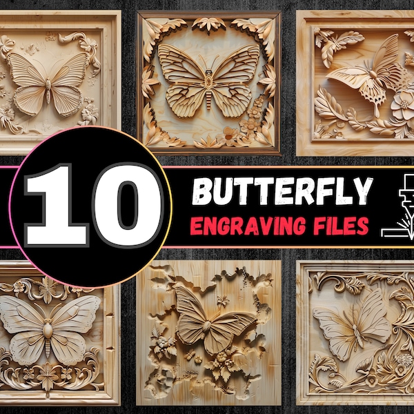 Butterfly Engraving - Etsy