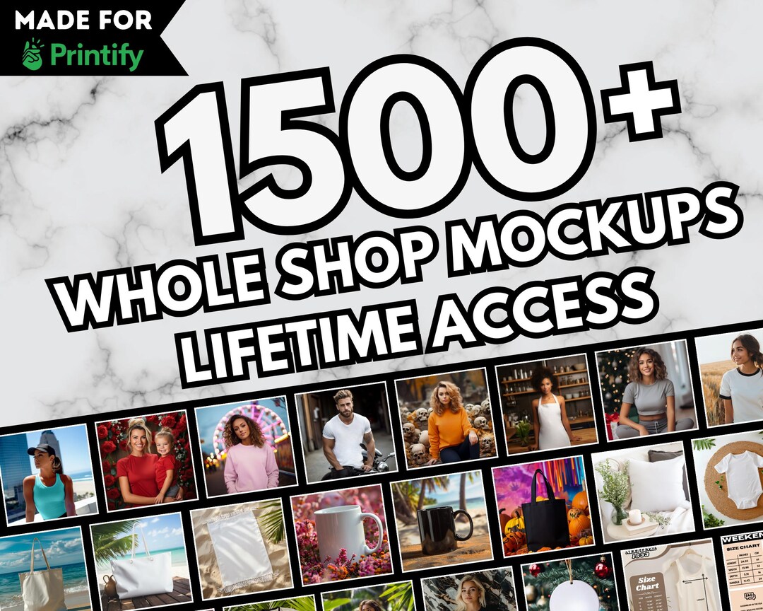 1500+ Mega Mockup PNG Bundle (digital Files) | Bellacanva, Gildan ...