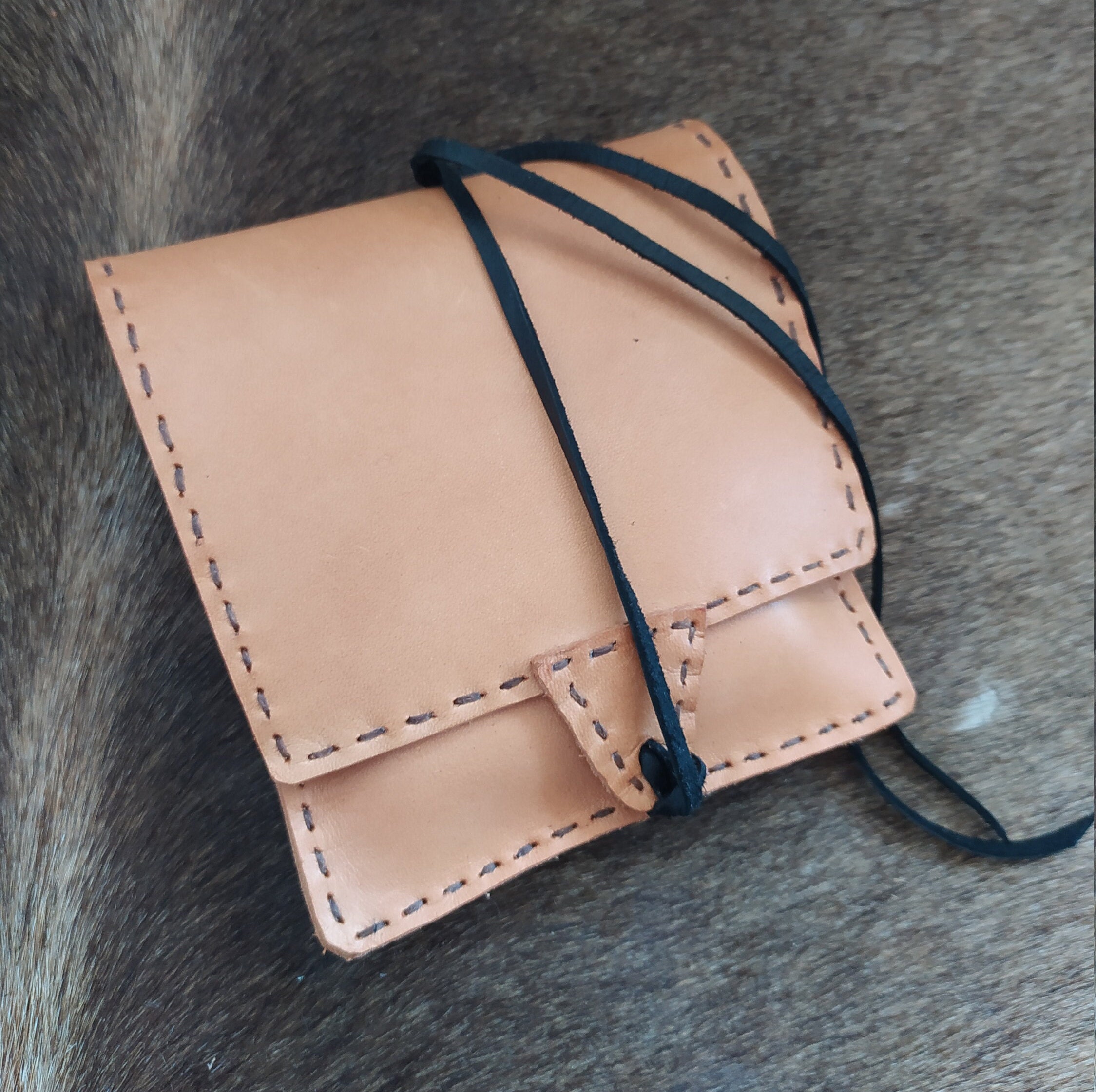 Replica of authentic Viking age leather pouch. | Etsy