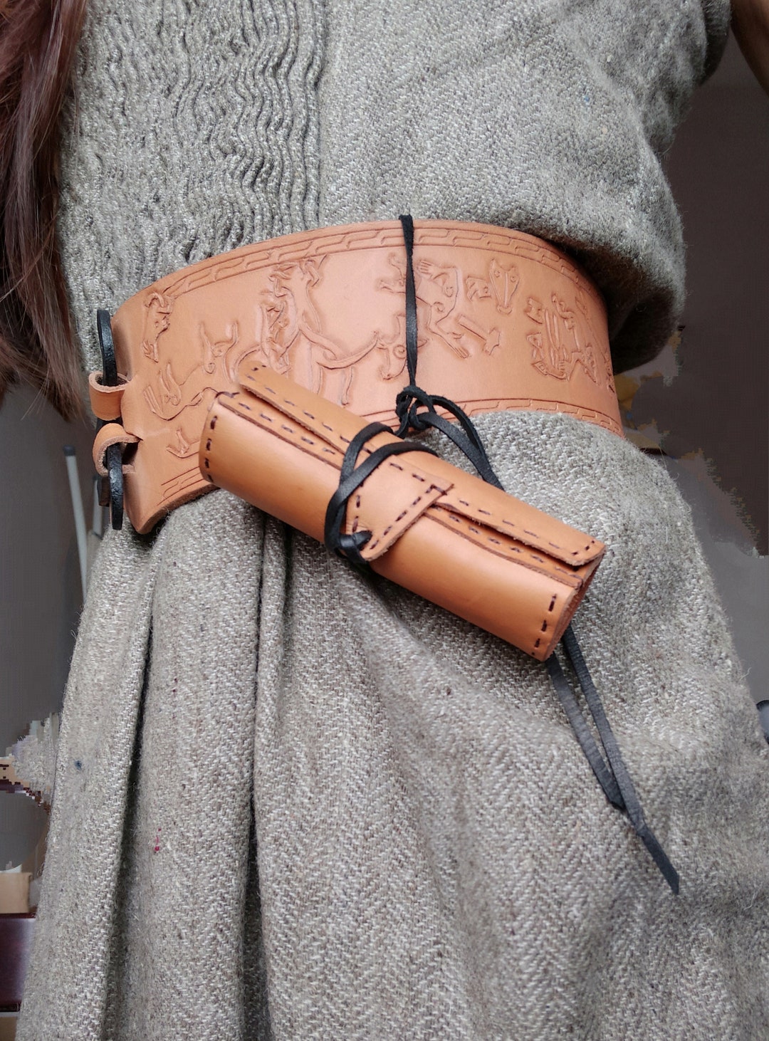 Replica of Authentic Viking Age Leather Pouch. - Etsy