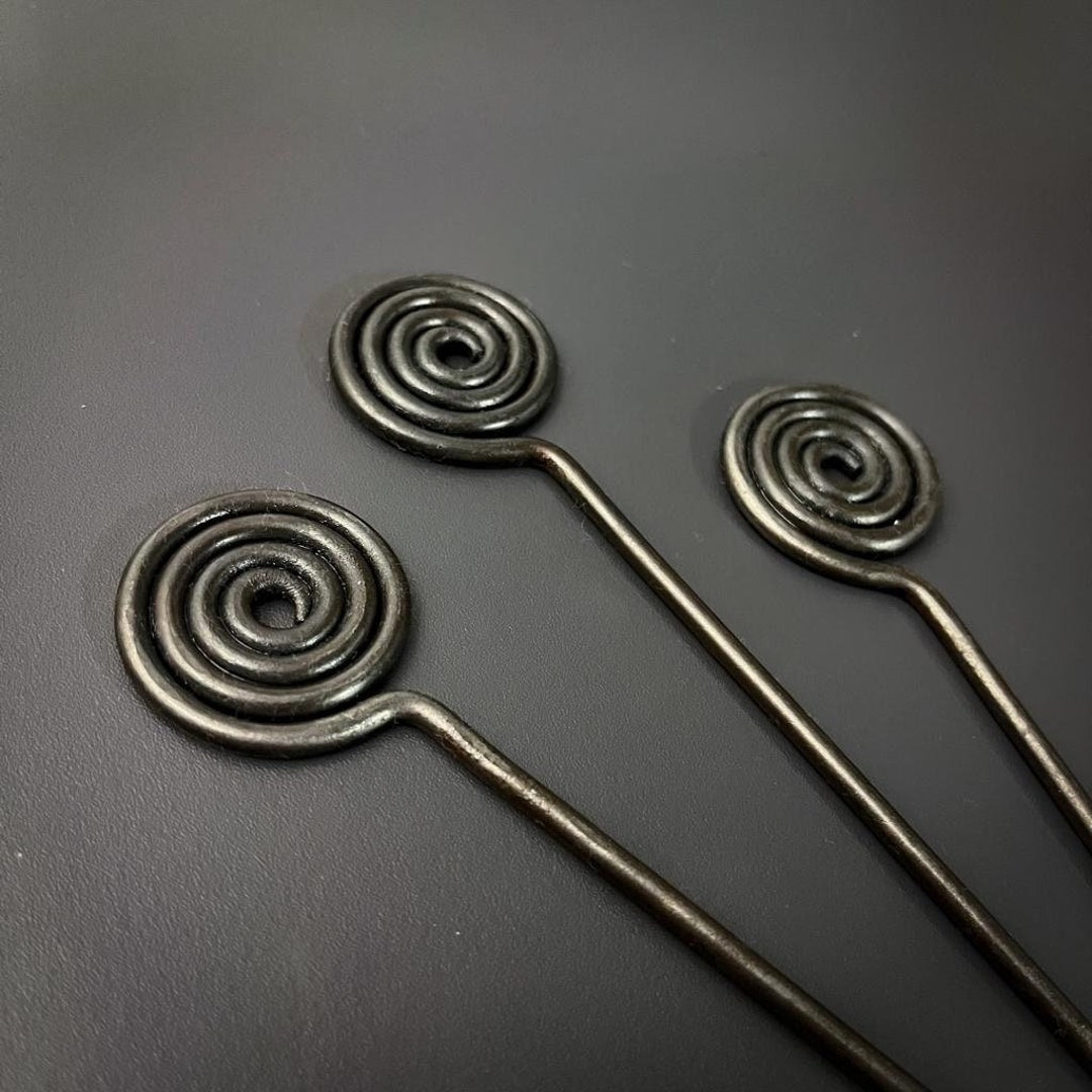 Hand-forged Steel Pins - Set of Three - Etsy