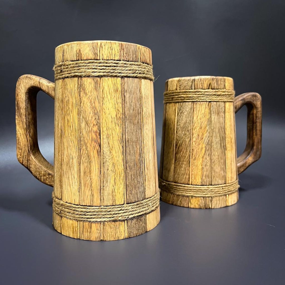 Wood Bound Tankards - Large or Extra Large - Etsy