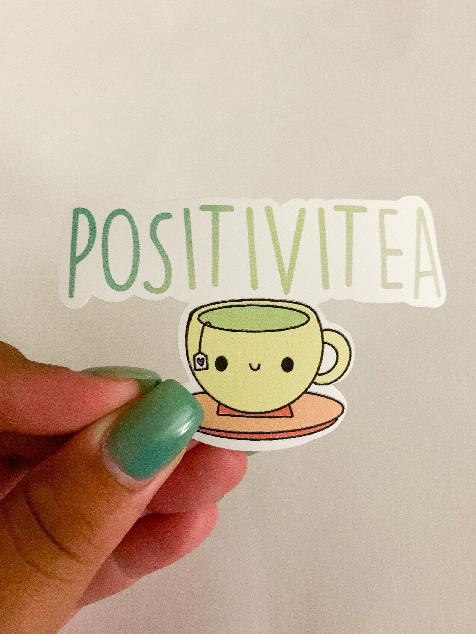 Positivitea Sticker Positivity Stickers VSCO Stickers | Etsy