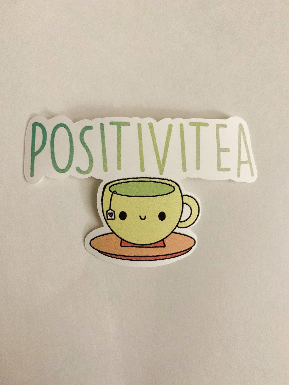 Positivitea Sticker Positivity Stickers VSCO Stickers | Etsy