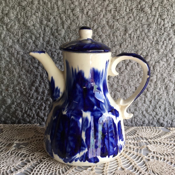 Flow Blue Teapot - Etsy
