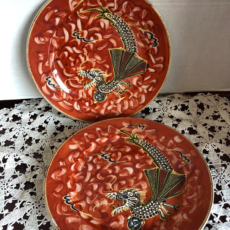 Dragon Plates - Etsy