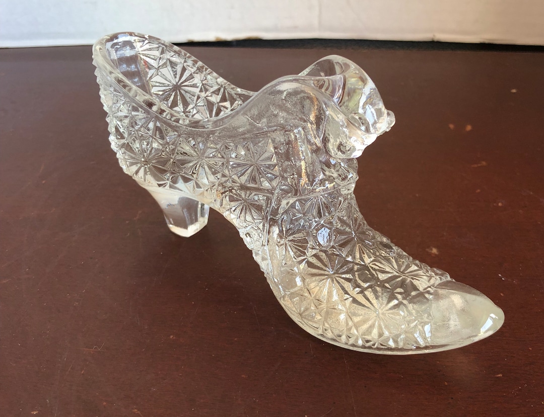 Vintage Glass Shoe #458 - Etsy