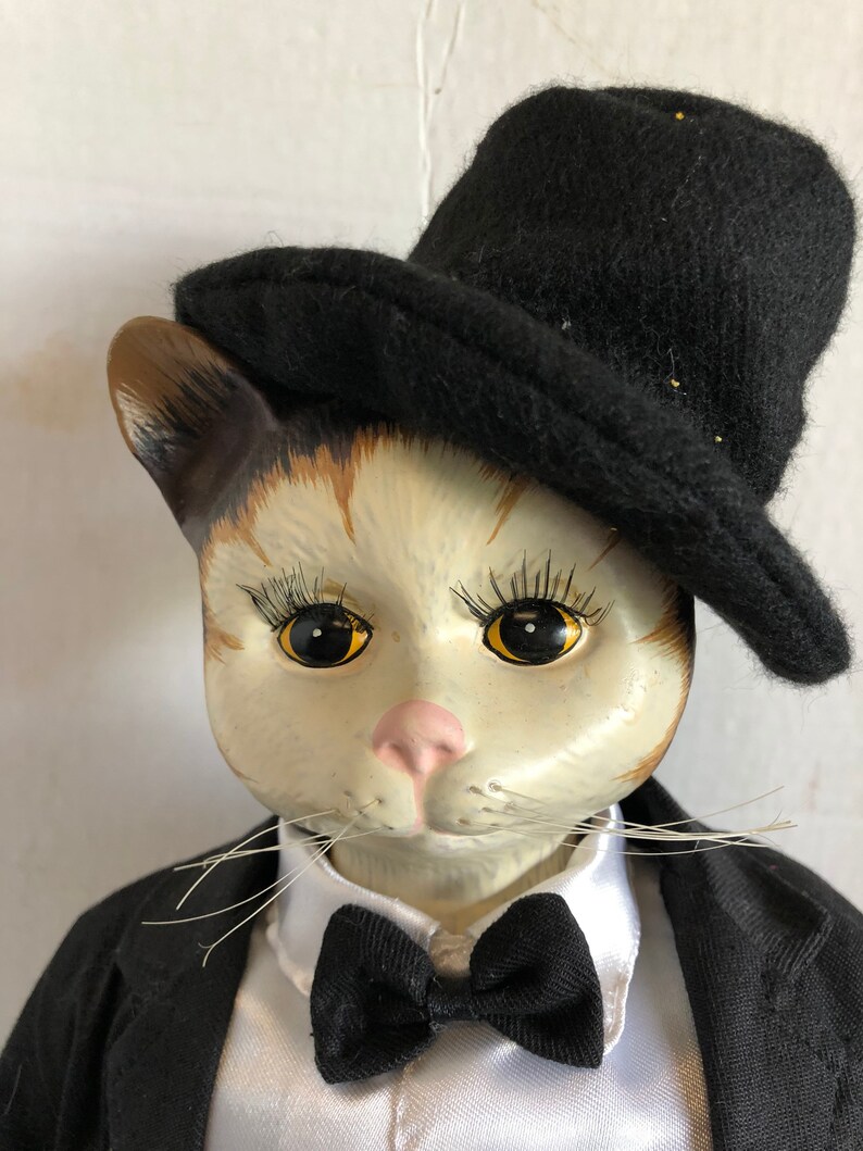 Vintage Porcelain Cat Doll 232 - Etsy