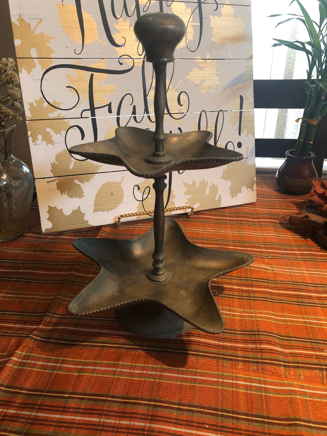 Vintage Silver Two Tiered Star Candy Dish #324 - Etsy