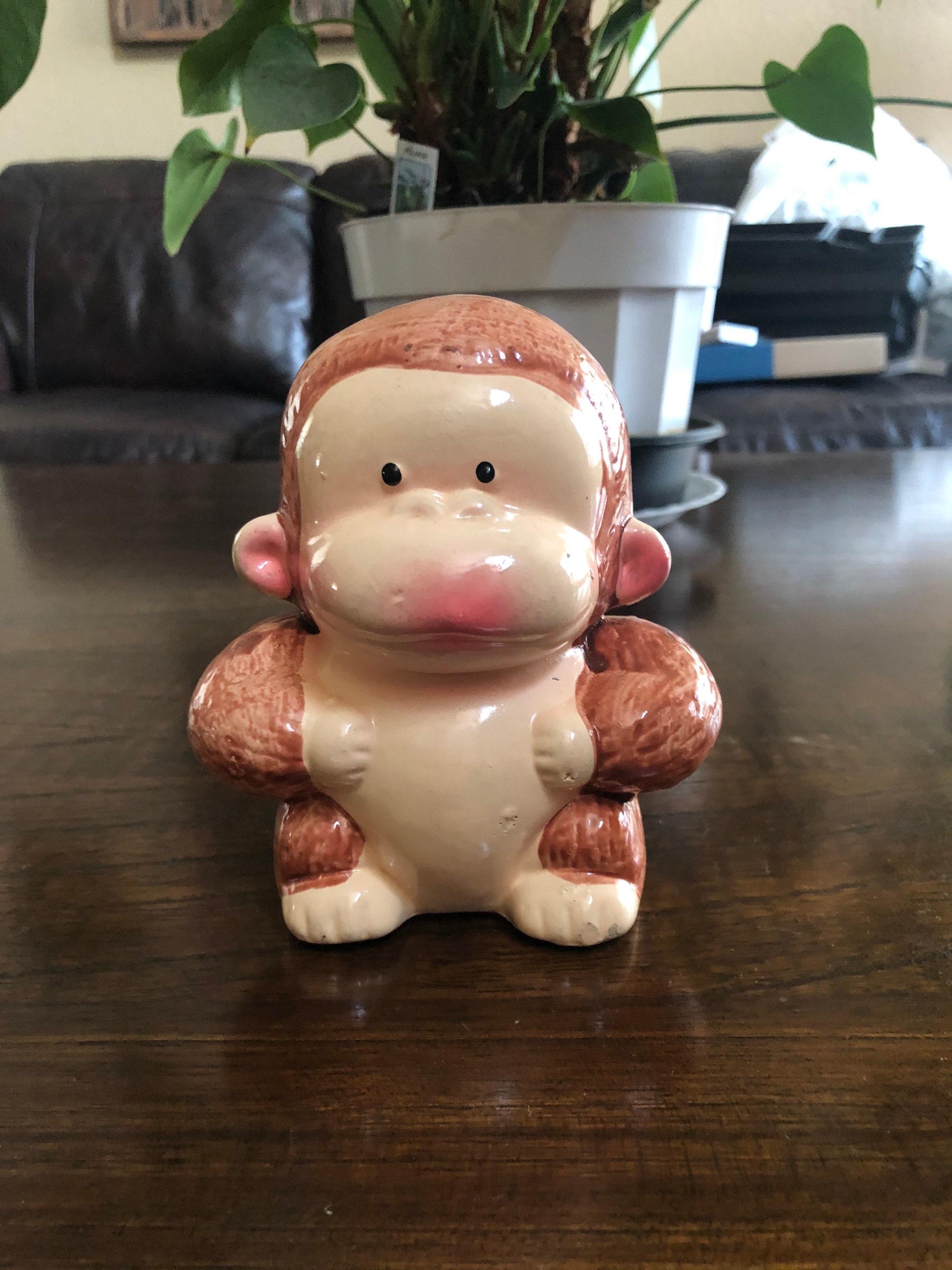 Vintage Monkey Coin Bank 398 - Etsy Ireland