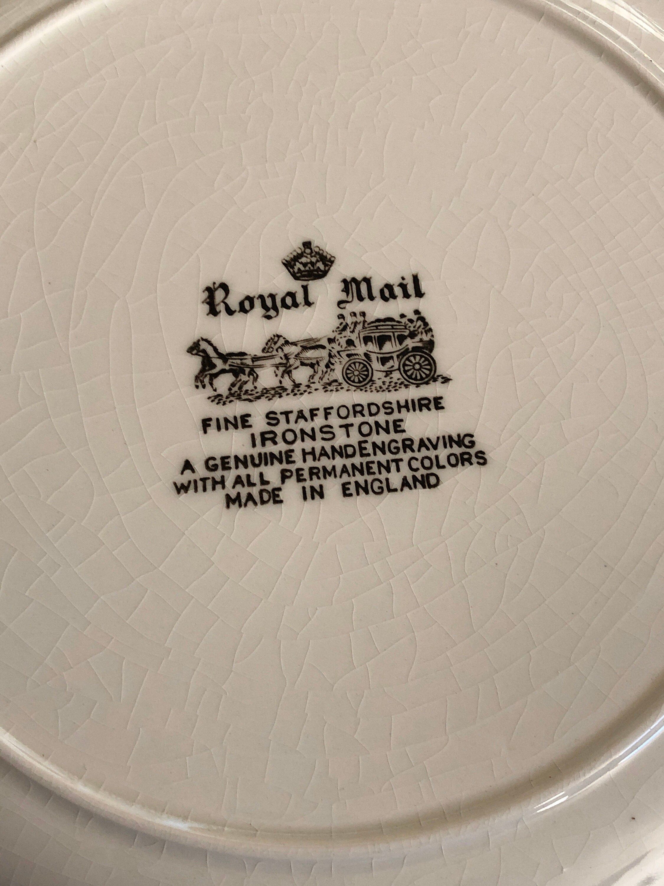 Royal Mail Staffordshire Ironstone Plate 61 | Etsy