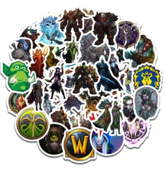 World of Warcraft Sticker Pack 35 Piece Pack | Etsy