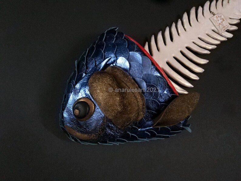 Fish Skeleton Wall Art Fish Sculpture Hanging Fish Bones Faux Fish ...