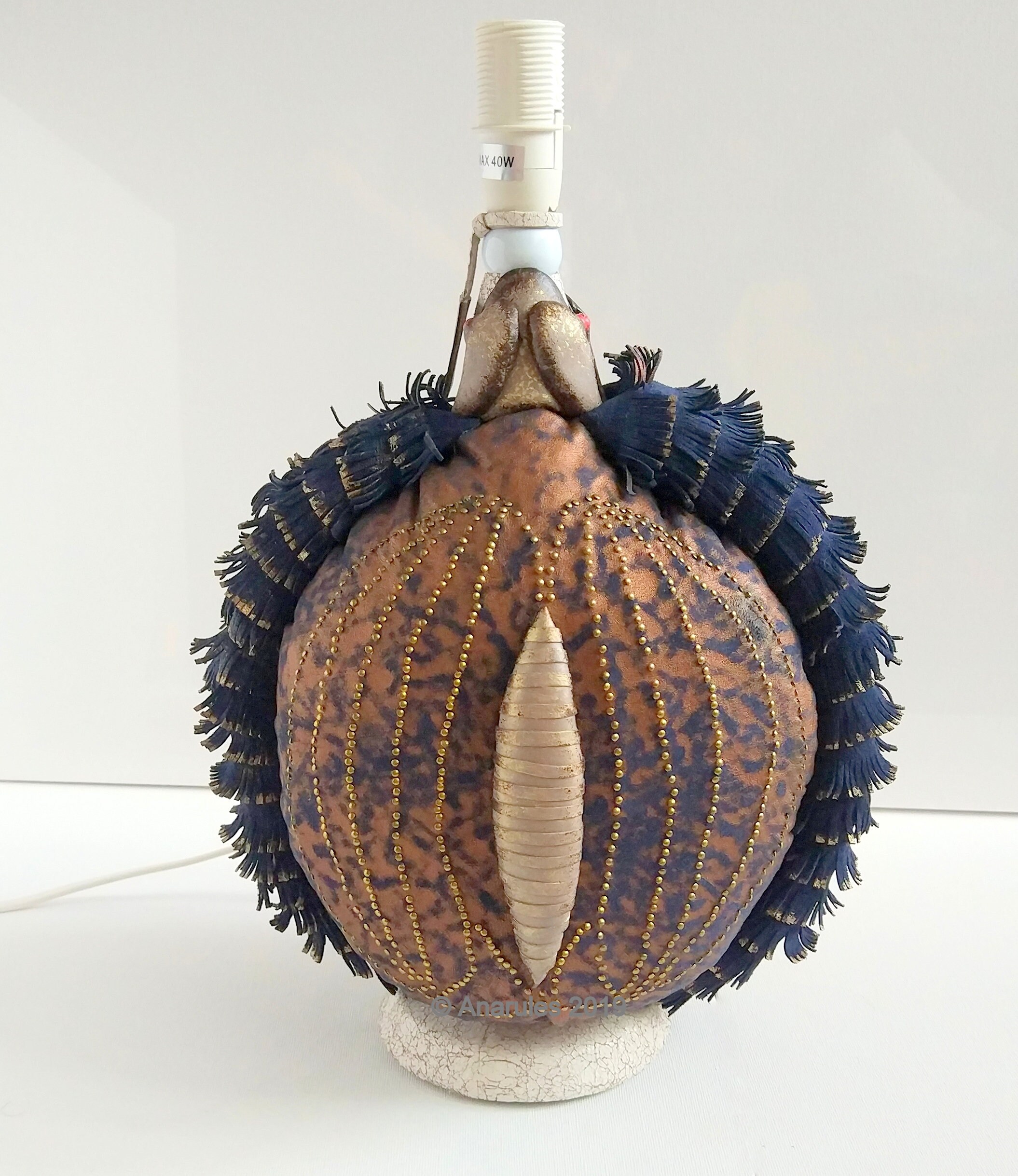 3D Unique Lamp Base Modern Table Desk Bedside Lighting Faux Taxidermy ...