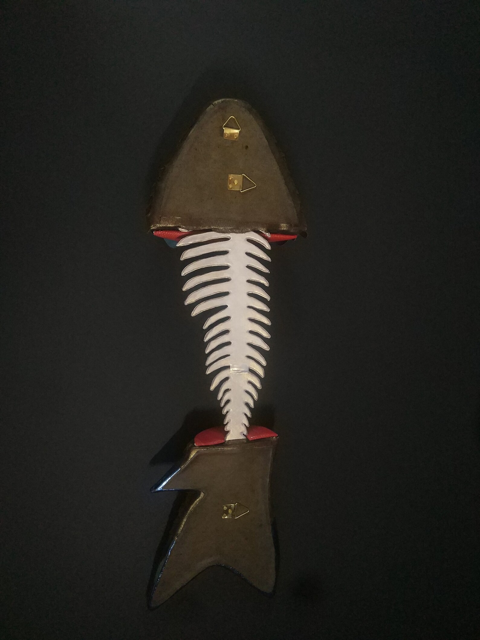 Fish Sculpture Skeleton Wall Art Hanging Fish Bones Faux Fish Taxidermy ...