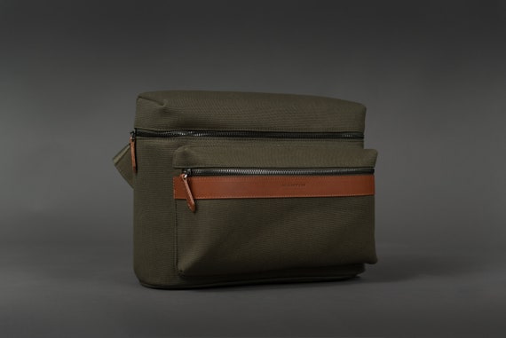 Cross-body Camera Bag in Waterproof Canvas or Leather | Etsy