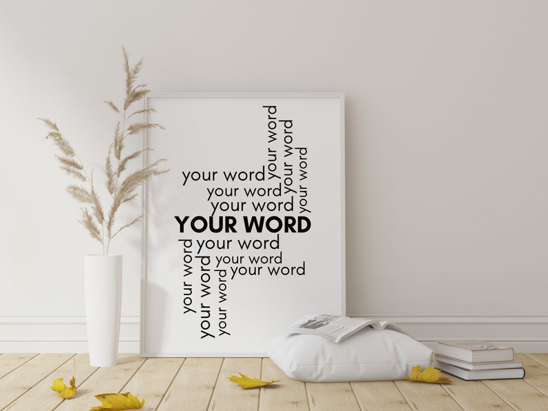 Word Cloud Art Custom Custom Word Cloud Print Customized - Etsy