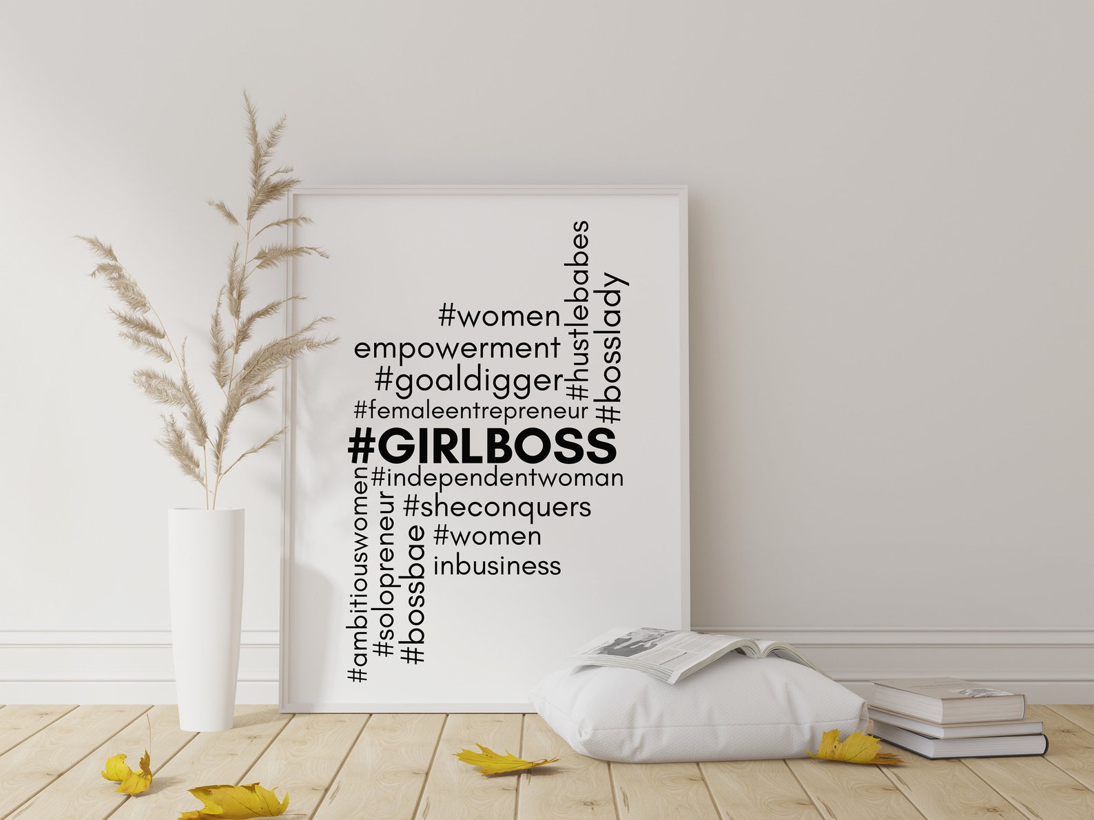 Girl Boss Printable Work From Home Office Decor Girl Boss - Etsy