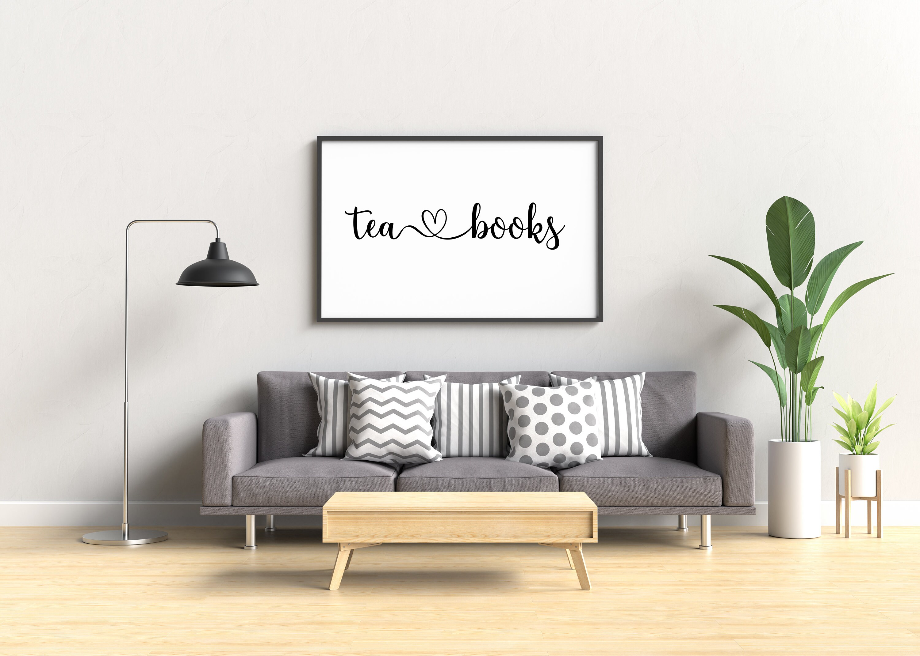 Tea Wall Art Tea Lover Gift Bookish Gift Books Wall Art - Etsy
